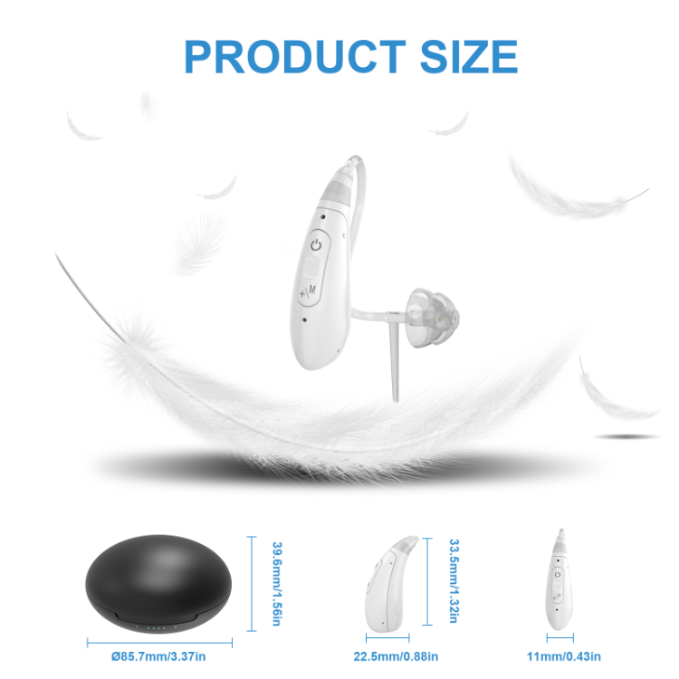Kunv 16 Channels Rechargeable Bluetooth Digital Bte Hearing Aids ...