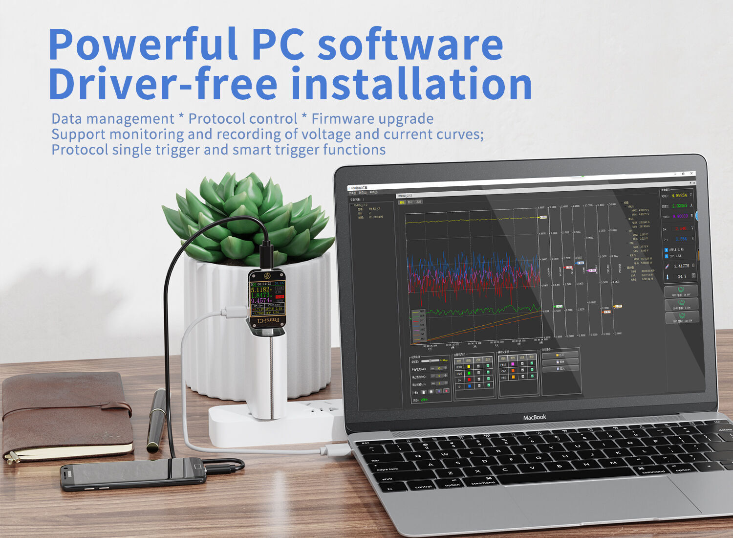 Buy Wholesale China Fnirsi-c1 Type-c Pd Trigger Usb-c Ammeter Voltmeter ...