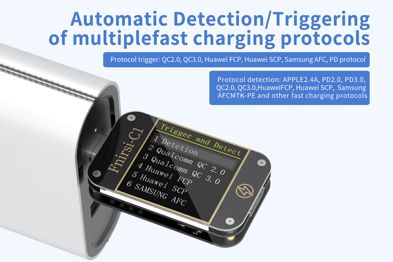 Buy Wholesale China Fnirsi-c1 Type-c Pd Trigger Usb-c Ammeter Voltmeter ...