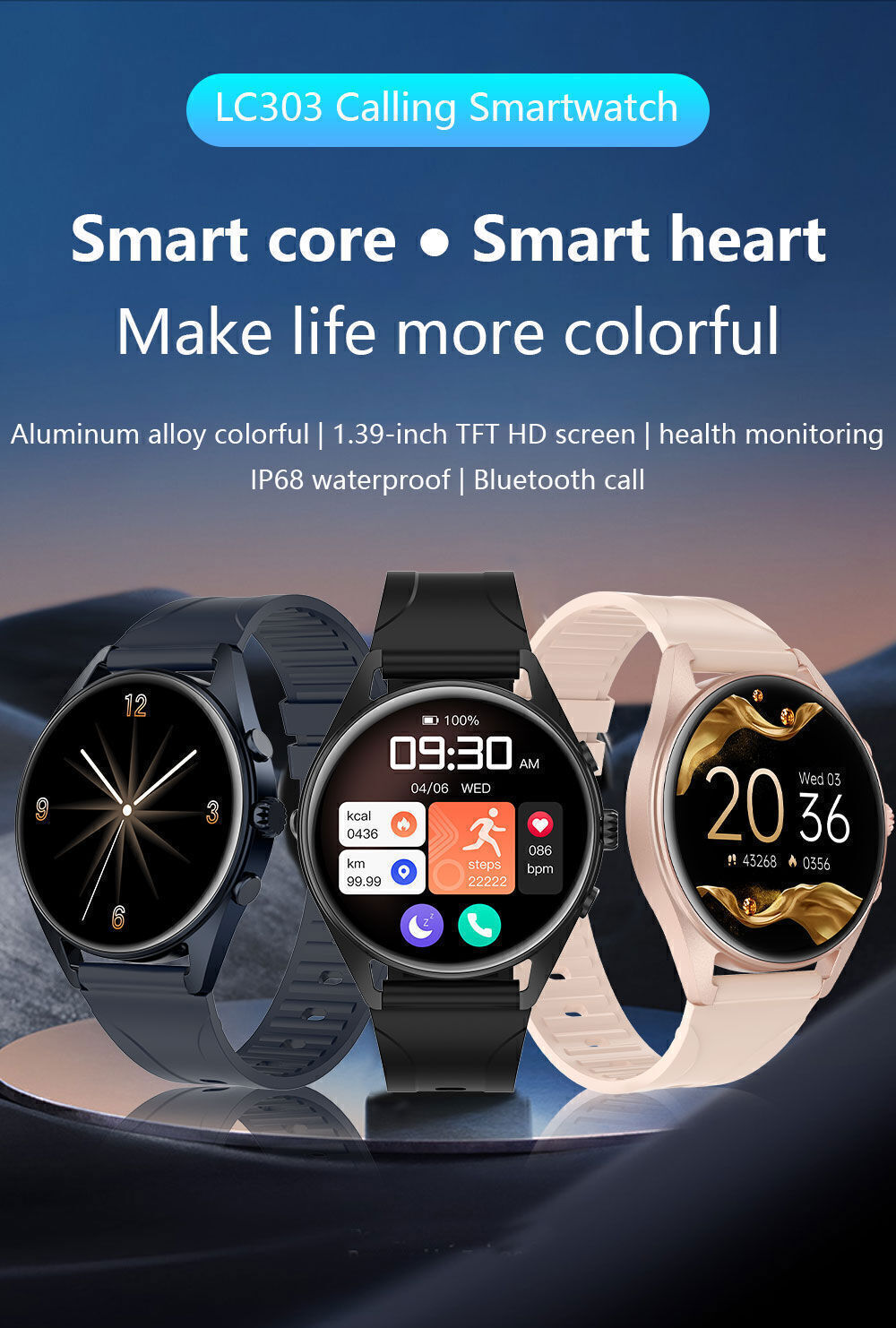 Buy Wholesale China Factory Price Rtl8762dt Lc301 Smart Watch Reloj ...