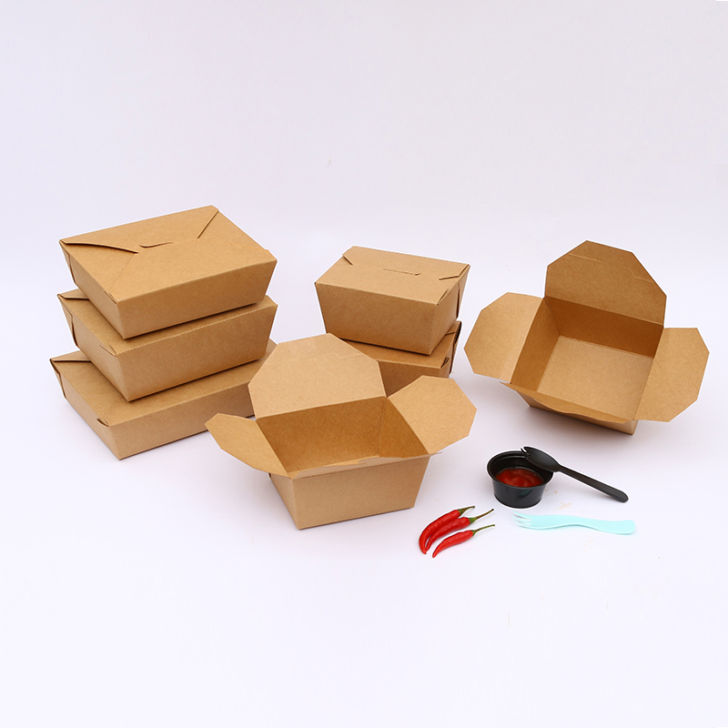 Buy Wholesale China Disposable Kraft Paper Take Out Container Lunch Box ...