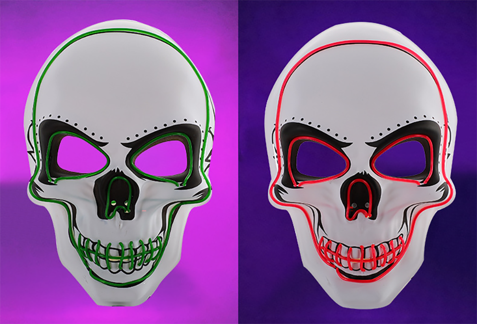 Buy Wholesale China Custom Head Skull Horror Clown Luminous Night Led ...