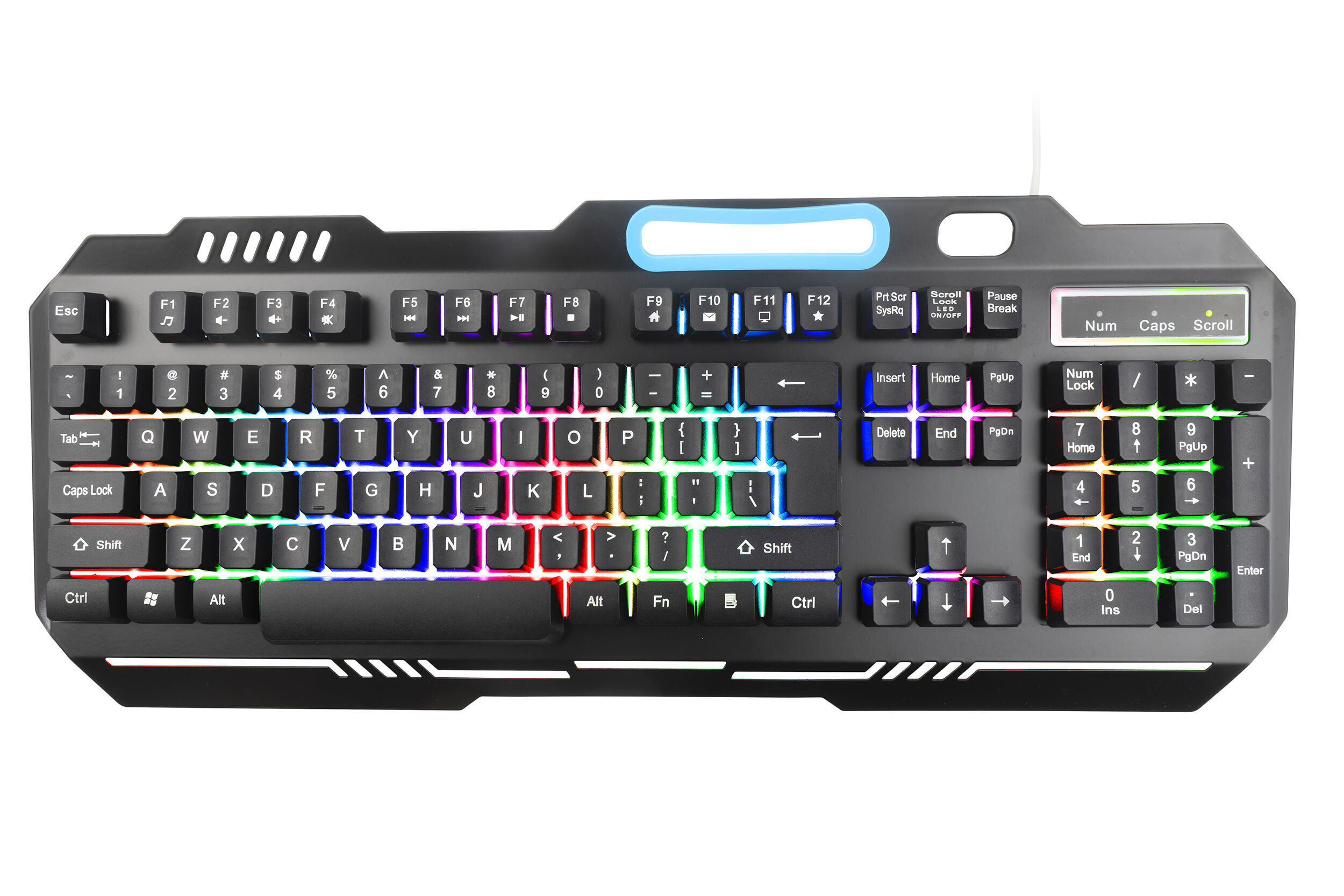Wired Keyboard Rgb Backlit Backlight Keylit Computer Game Gaming ...