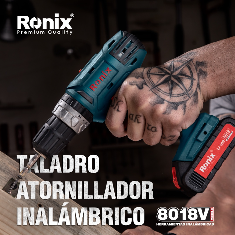 Ronix 8018 Model Cordless Impact Drill 18v Electric Cordless ...