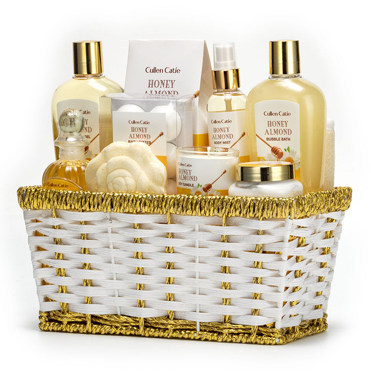Ladies Spa Gift Basket, Ladies Spa Luxury Spa Set - Honey Fragrance ...