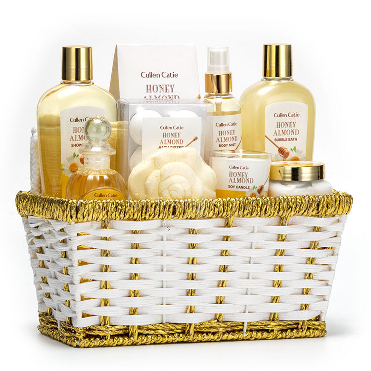Ladies Spa Gift Basket, Ladies Spa Luxury Spa Set - Honey Fragrance ...