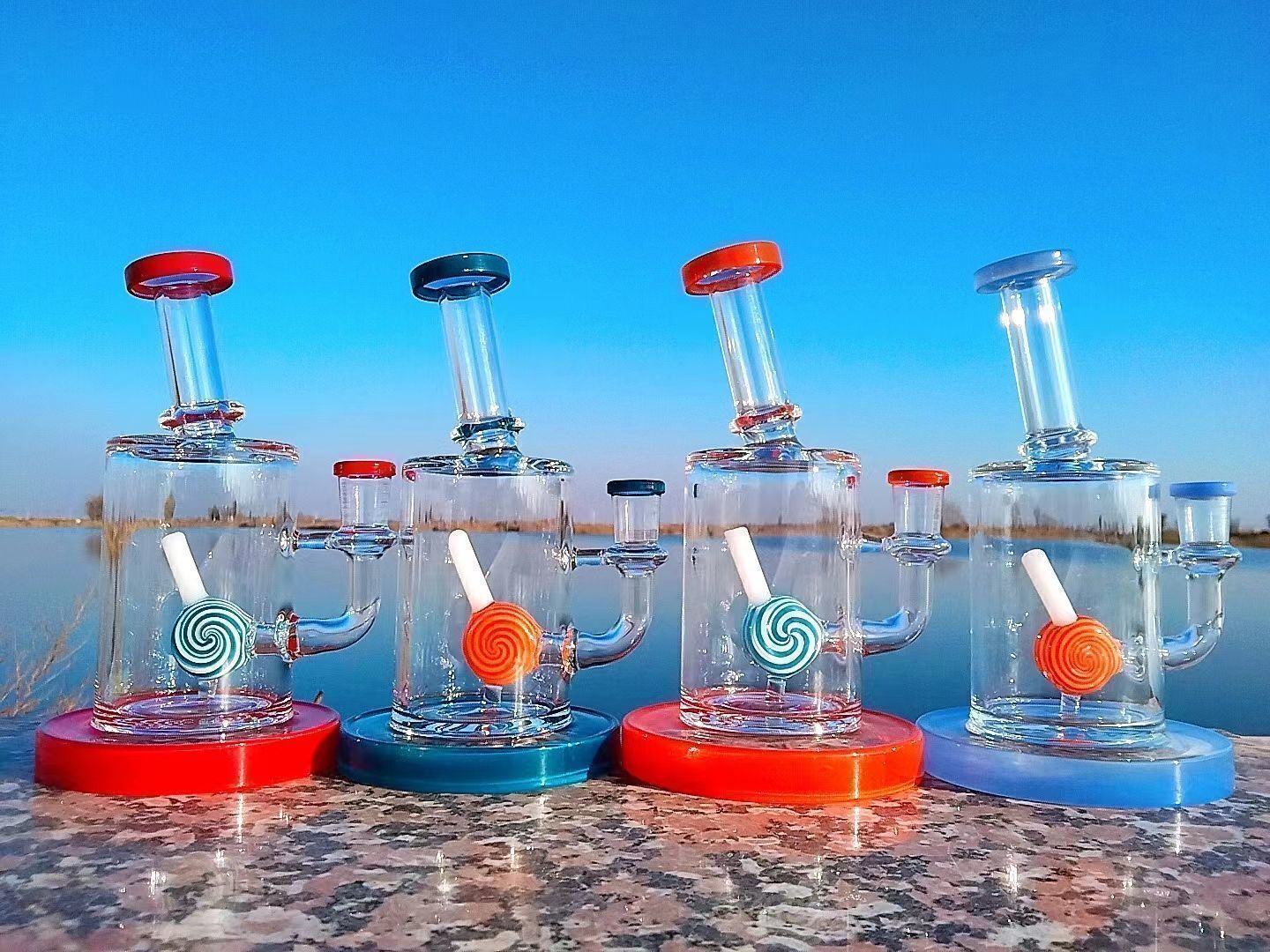 Buy Wholesale China Factory Wholesale 10 Inches Glass Bong Smoking Water Pipe Bubbler Oil Dab