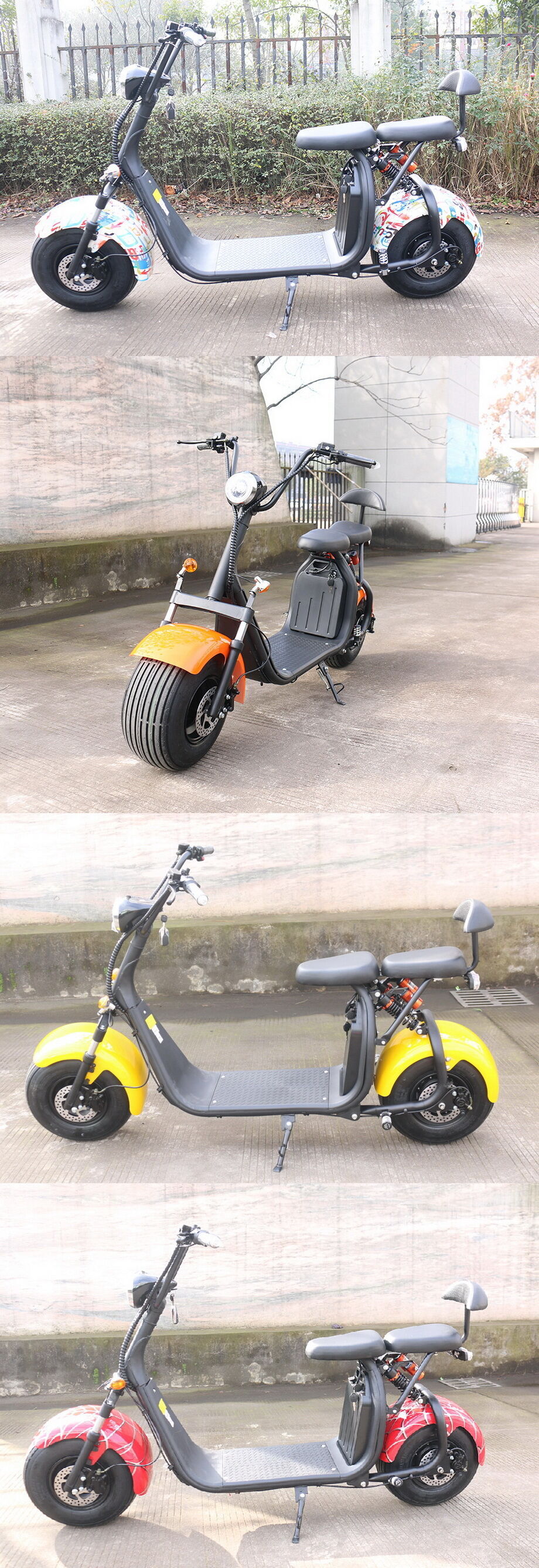 Buy China Wholesale Electric Motorcycle 1000w 1500w For Adult Citycoco ...
