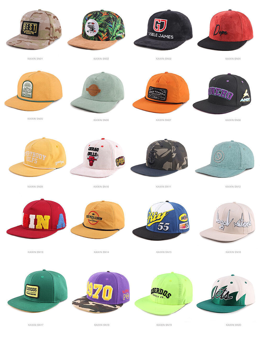 6 Panel 3d Embroidery Flat Brim Two Tone Basketball Fitted Cap Custom ...