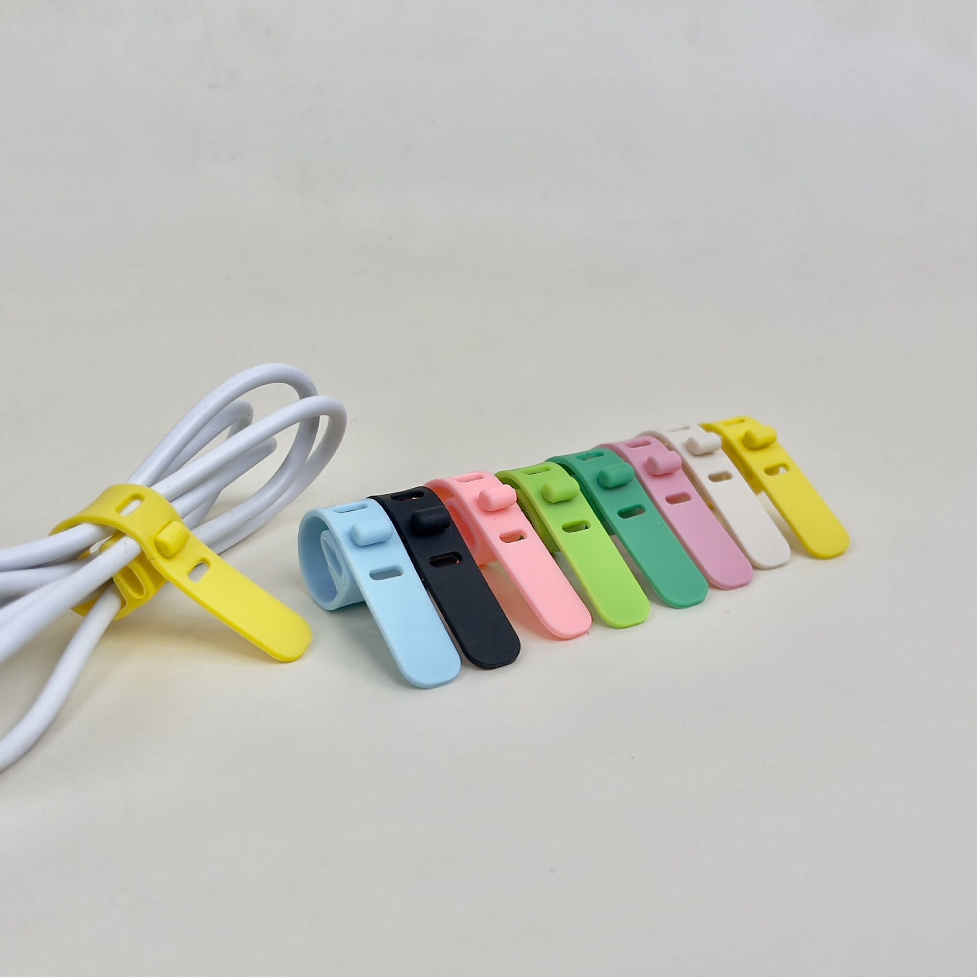 Buy Wholesale China Self Locking Reusable Silicone Wire Management Cord ...