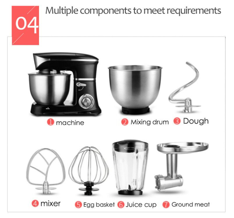 Buy Wholesale China Xeoleo Stand Mixer Food Blender Meat Grinder 3in1 ...