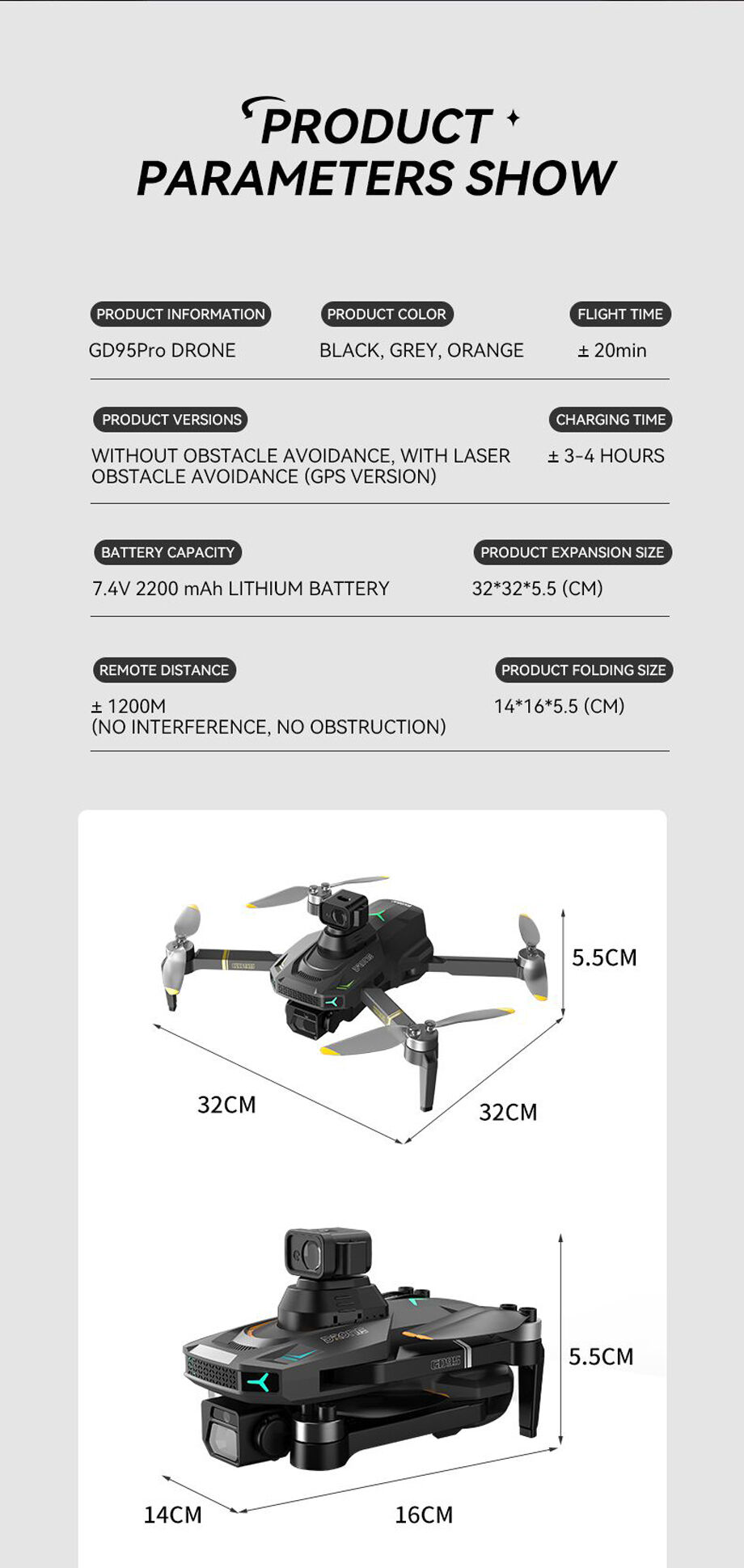 Buy Wholesale China Global Drone Gd95 Pro 360 Degree Laser Obstacle Avoidance Gps Drone With Hd ...