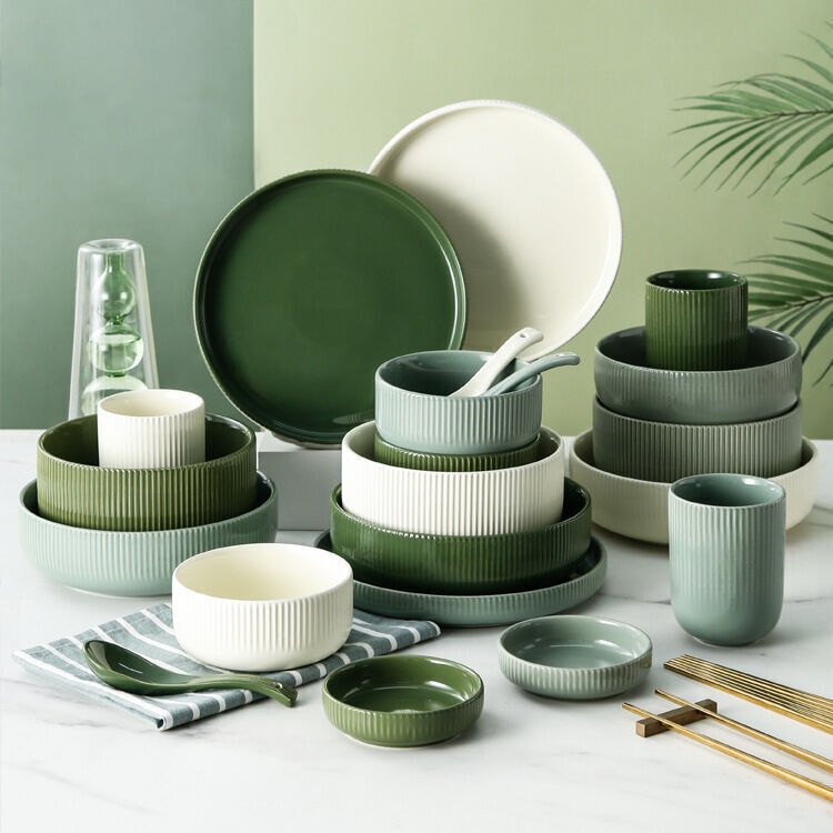 Grey White Flower Ceramic Dinnerware Sets For Home And Restaurant $2.05 ...