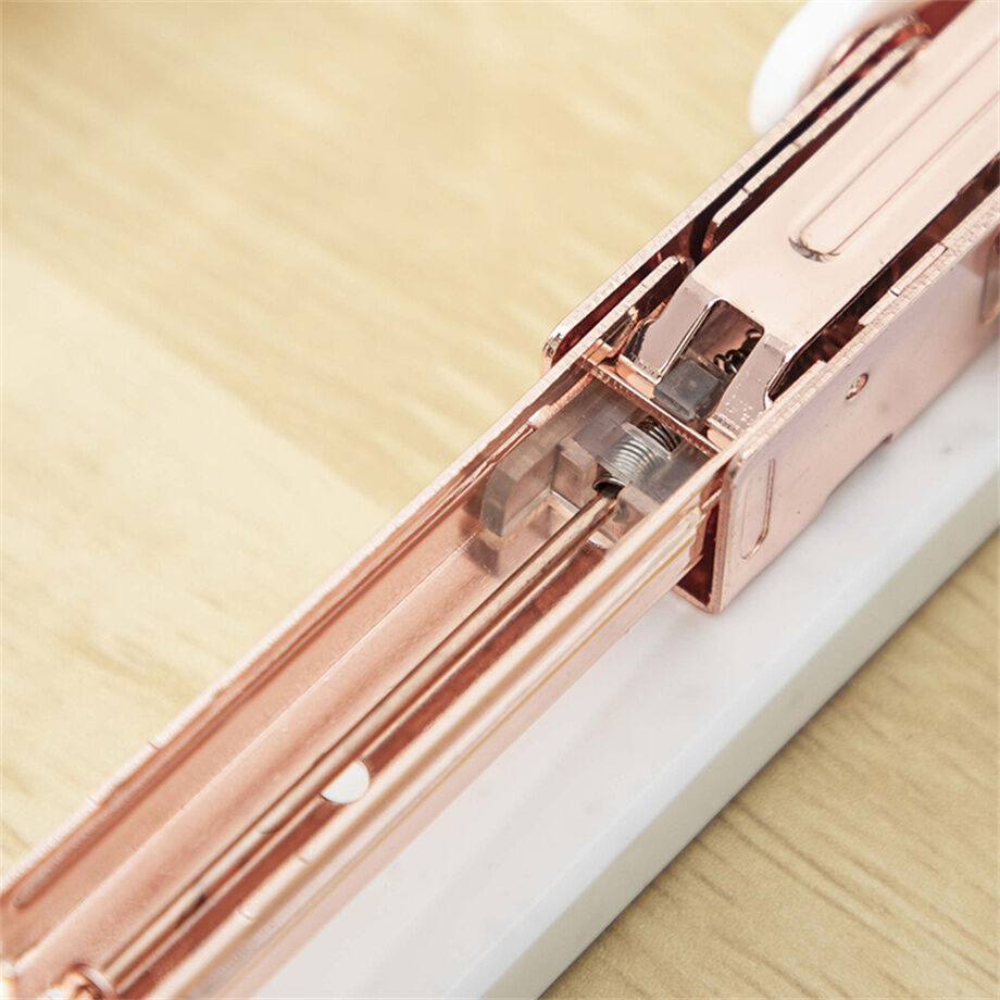 Student Paper Stapler Rose Gold Standard Acrylic Manual Pink Office ...