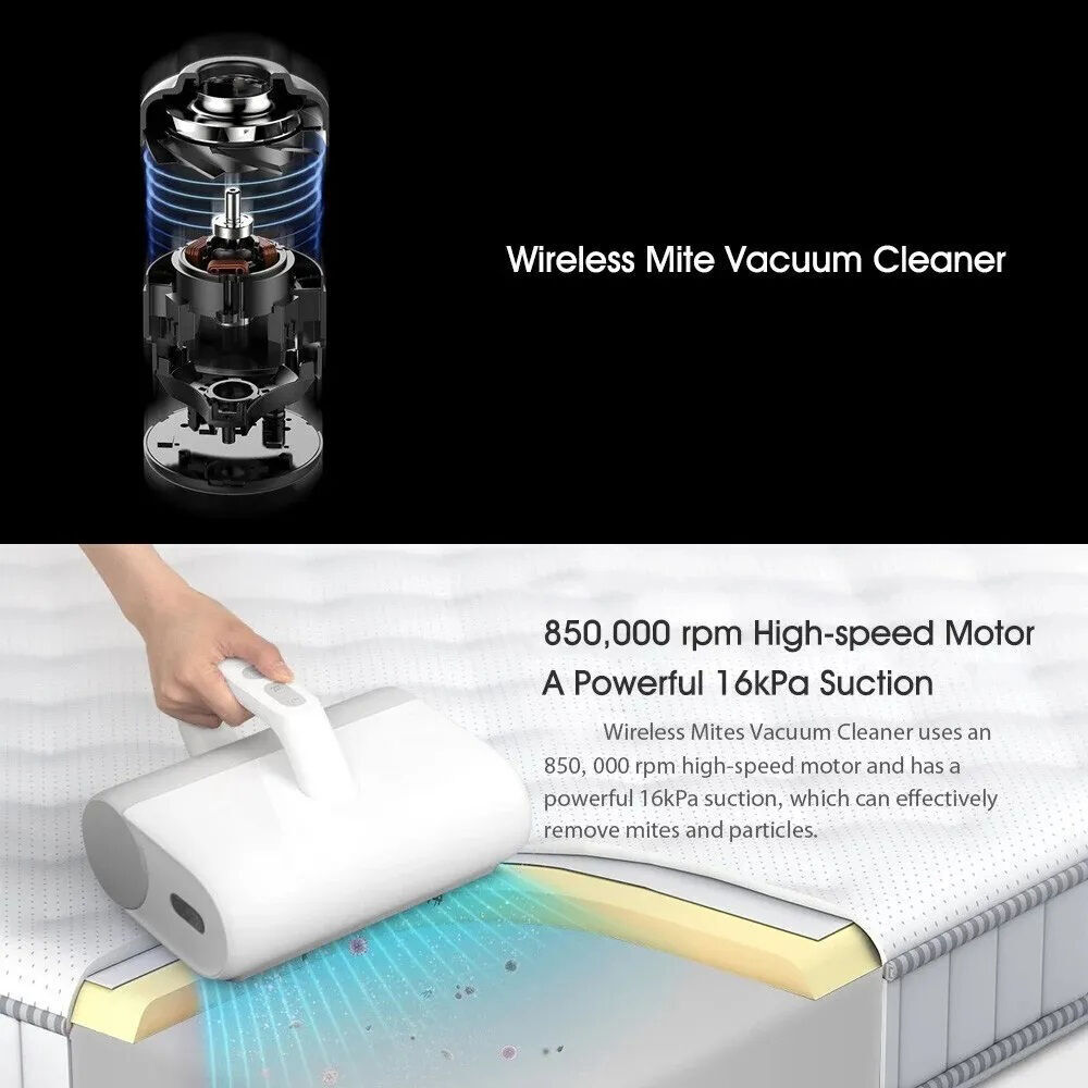 Buy Wholesale China 16kpa Bed Dust Mites Uv Vacuum Cleaner Anti Dust ...