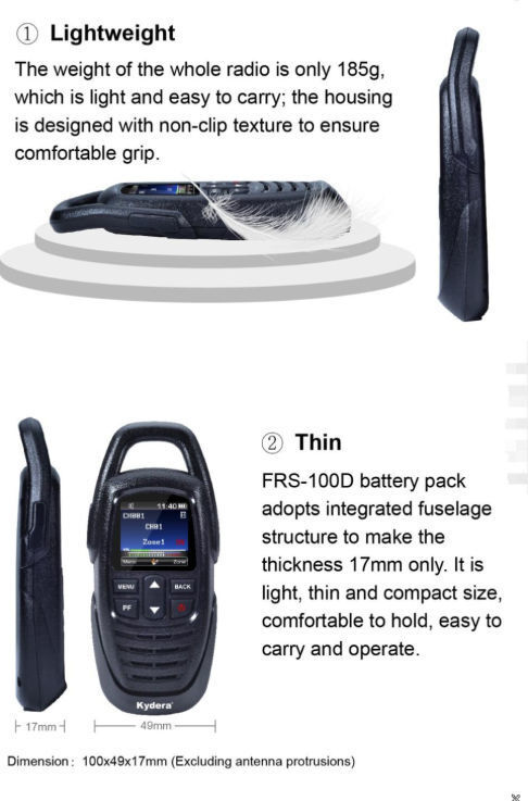 Buy Wholesale China Brand New Digital Pmr Frs Radio Dr-100 Pocket Size ...