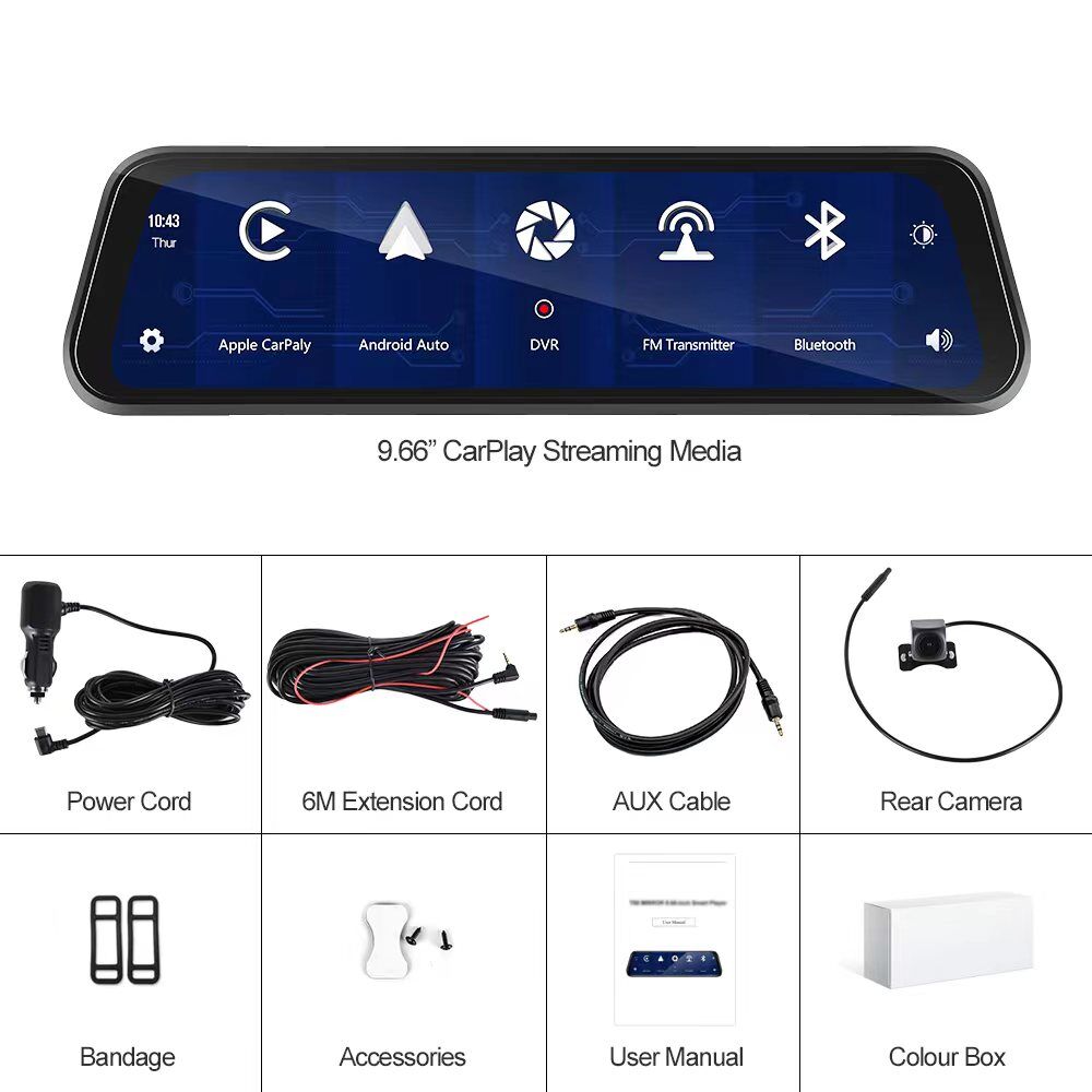 Buy Wholesale China 9.66-inch Mirror Android Auto Carplay 1080p Full Hd ...