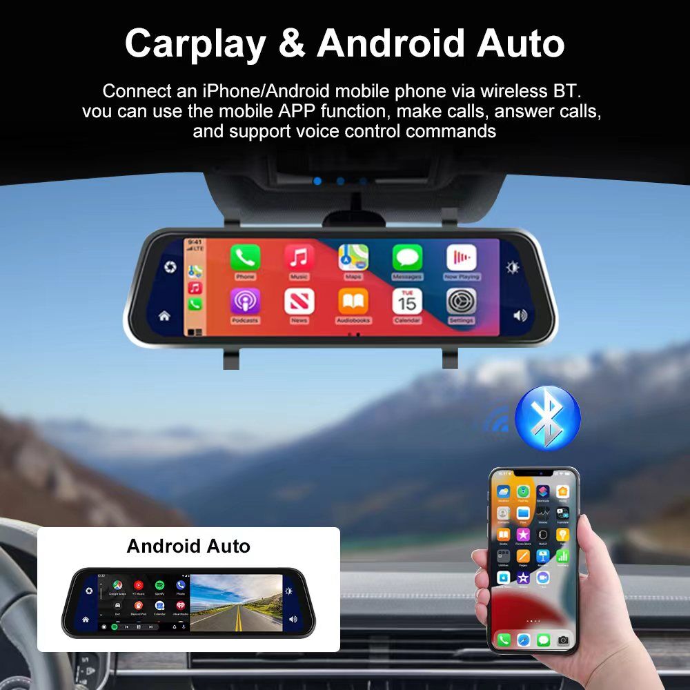 Buy Wholesale China 9.66-inch Mirror Android Auto Carplay 1080p Full Hd ...