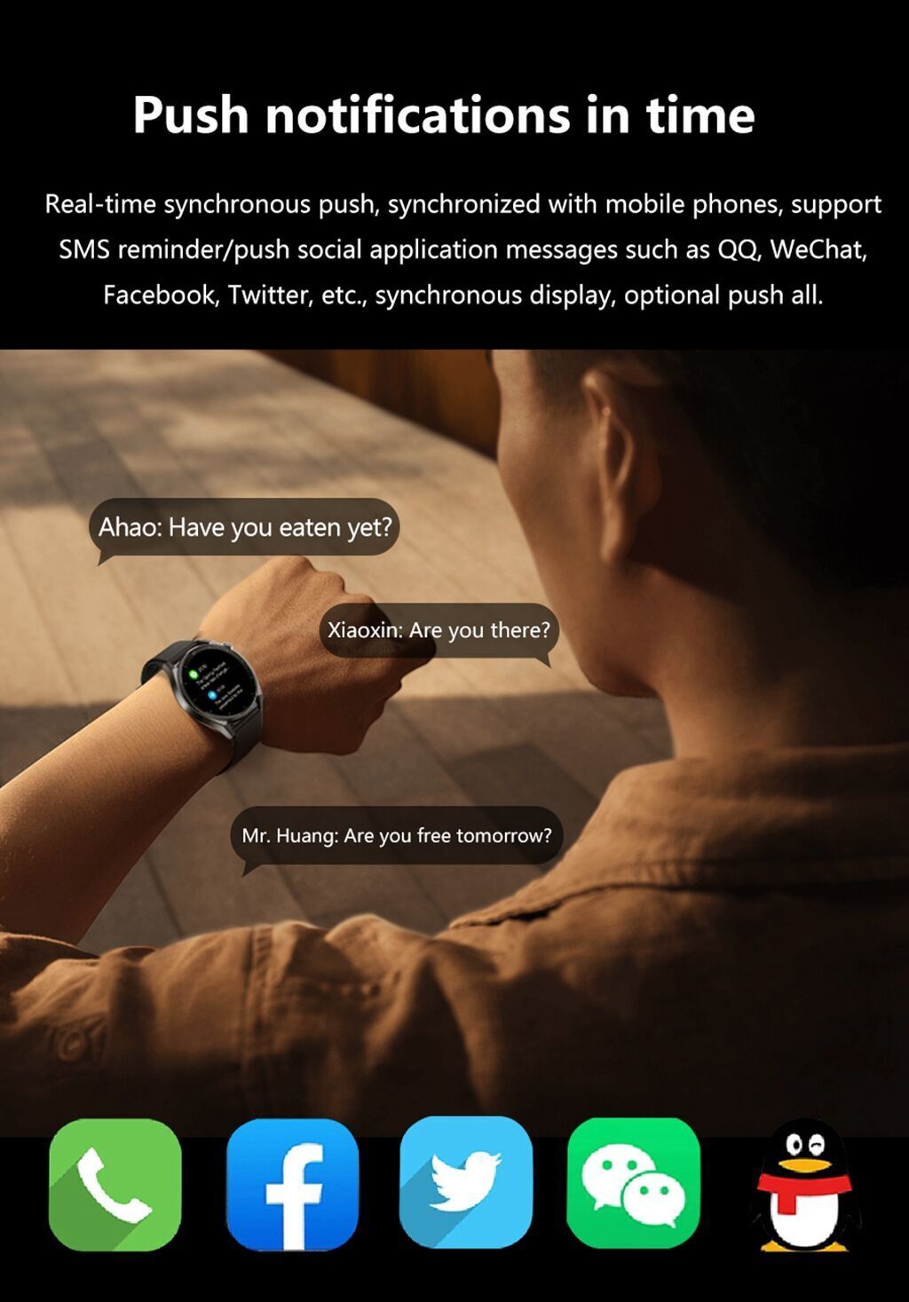 Buy Wholesale China Business & Casual Manly Smart Watch With Ip68 ...