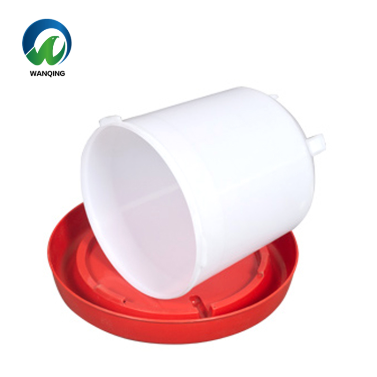 Plastic Poultry Feeder Pan Bucket Animal Feeders Water Drinker Farm ...