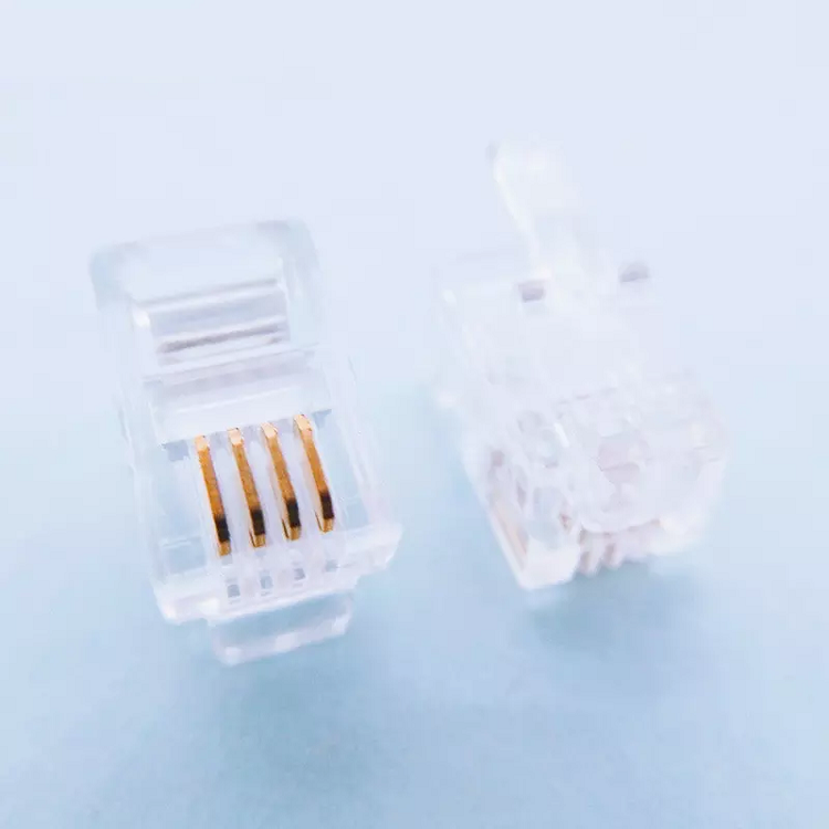 Buy Wholesale China Production And Wholesale Telephone Rj11 Connector Unshielded 4p4c Crystal ...