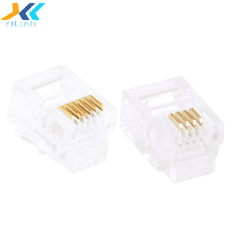 Buy Wholesale China Production And Wholesale Telephone Rj11 Connector Unshielded 4p4c Crystal ...