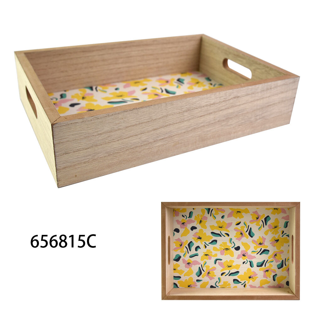 Buy Wholesale China Wholesale Mdf Wooden Trays With Handle For Food ...