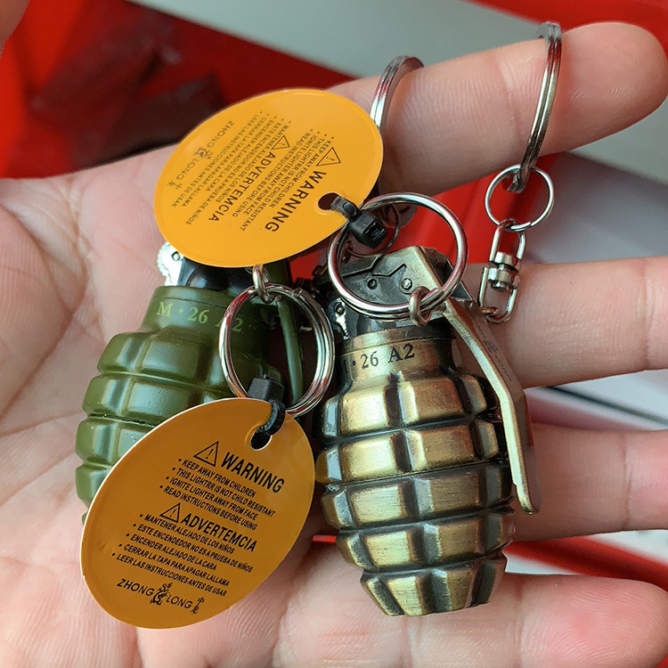 Creative Small Grenade Model Refillable Butane Gas Cigarette Lighter $1 ...