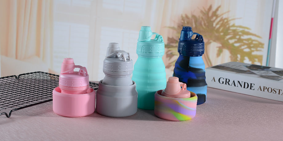 Buy Wholesale China Portable Silicone Collapsible Water Bottle Sports ...