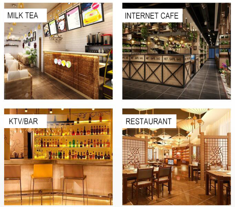 1.5meters Custom Bubble Tea Machine Refrigerate Working Water Bar Milk ...