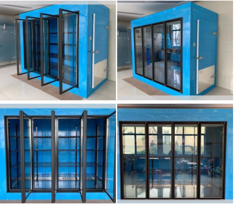 Restaurant Commercial Refrigerator Glass Door Cold Room Glass Door ...