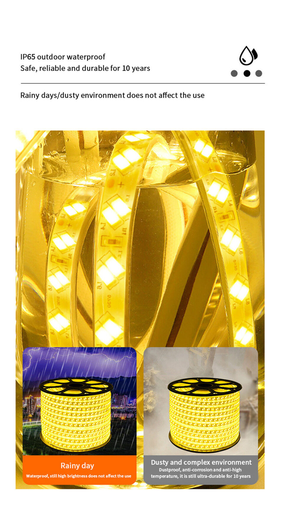 Buy Wholesale China 220v High Voltage 72leds 120leds Ip65 Double Row ...