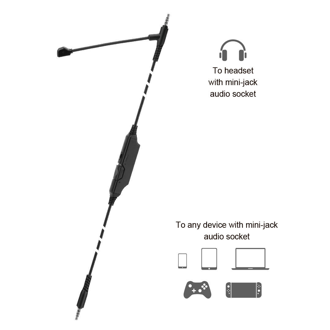 Buy Wholesale China Headset Boom Microphone Cable For Home Office ...