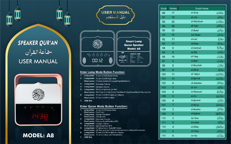 Bulk Buy China Wholesale Playing Mp3 Audio Quran Speaker Support Any ...