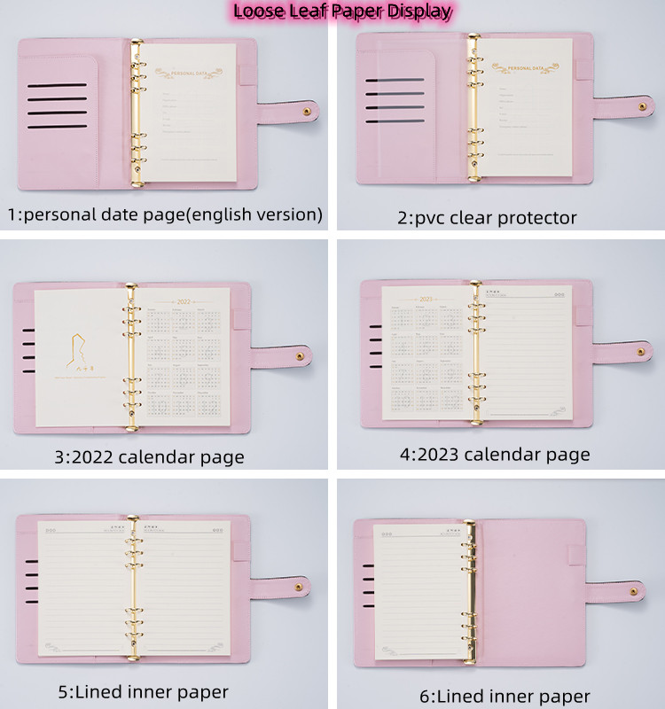 Buy China Wholesale B5 A5 A6 A7 Wholesale Faux Leather Binder Planner ...