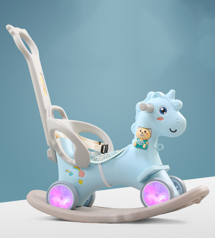 Updated Children Indoor Plastic Rider Animal Toys Baby Rocking Horse ...