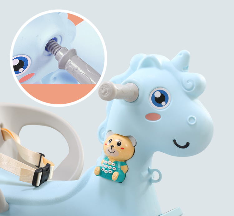 Updated Children Indoor Plastic Rider Animal Toys Baby Rocking Horse ...