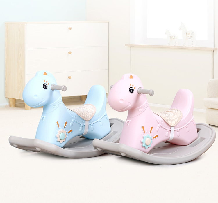 Updated Children Indoor Plastic Rider Animal Toys Baby Rocking Horse ...