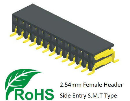 Female Header 2.54mm ,equivalent To Samtec Ssw-105-22-l-d-vs - Buy ...