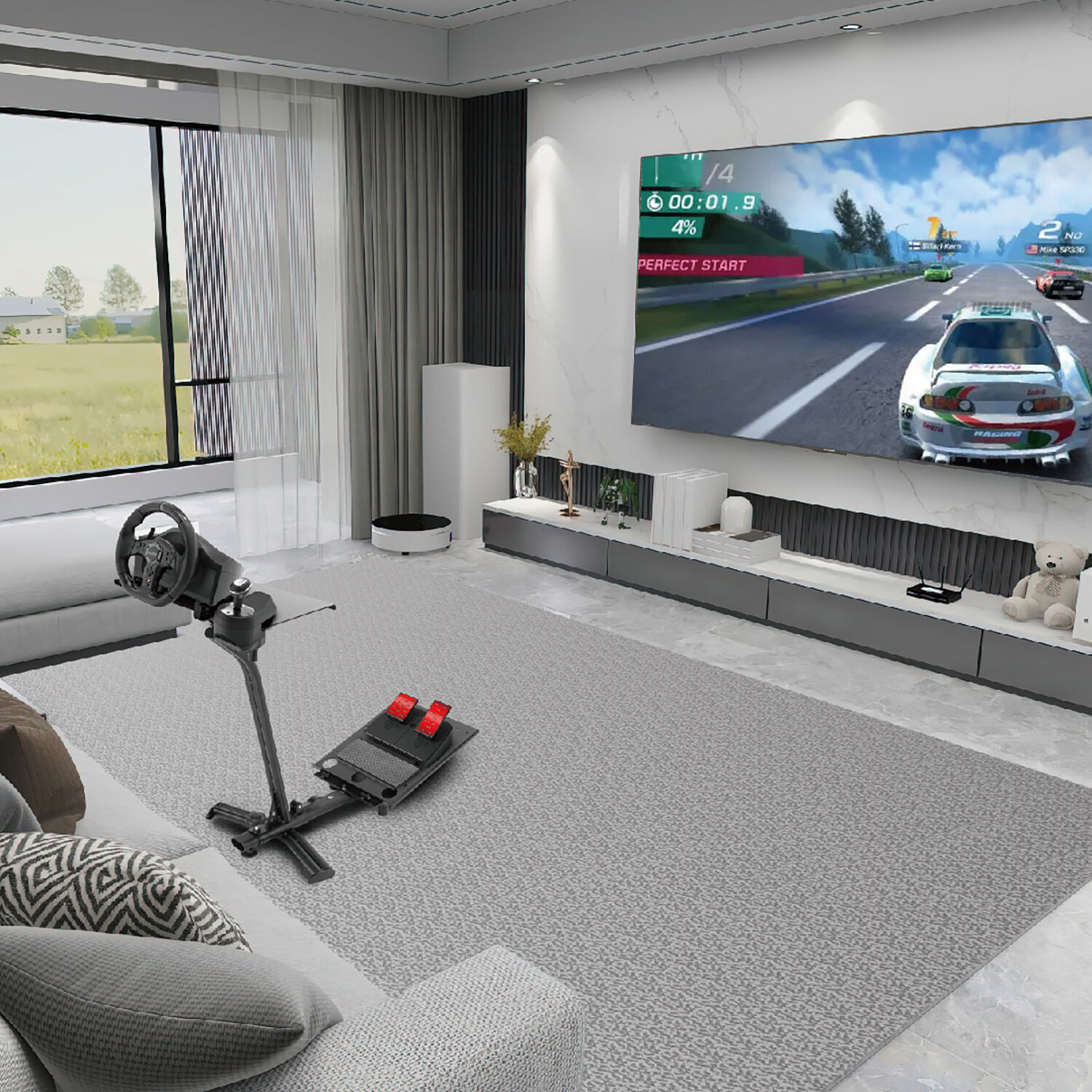 Buy Wholesale China Racing Simulator Stand For Gaming Steering Wheel ...