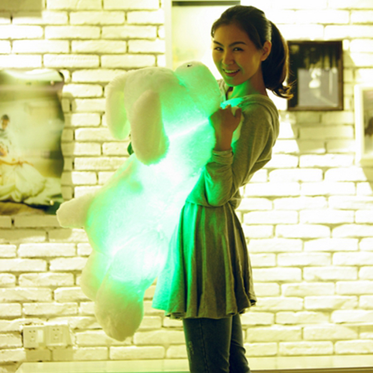 Colorful Glowing Dogs Luminous Stuffed Animal Plush Baby Soft Toys Led ...