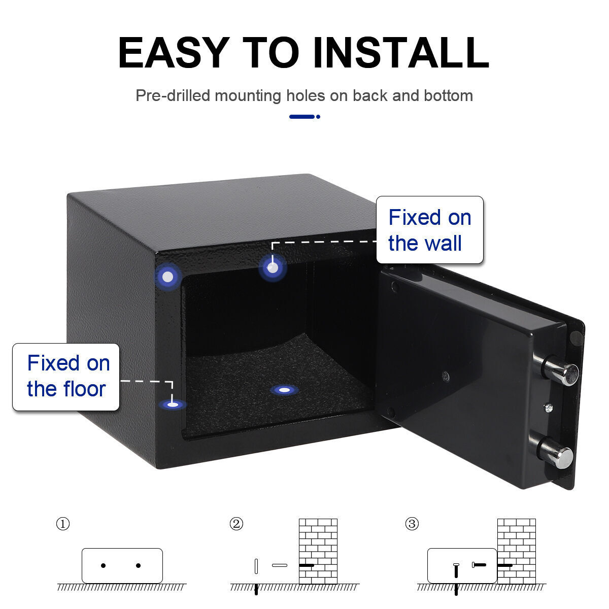 Hot Sale Metallic Cheap Custom Concealed Mini Drop Portable Wall ...