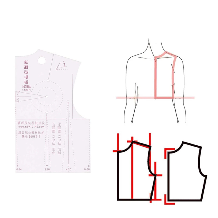 1:5mini Clothing Design Ruler Clothing Drawing Template Clothing Ruler ...