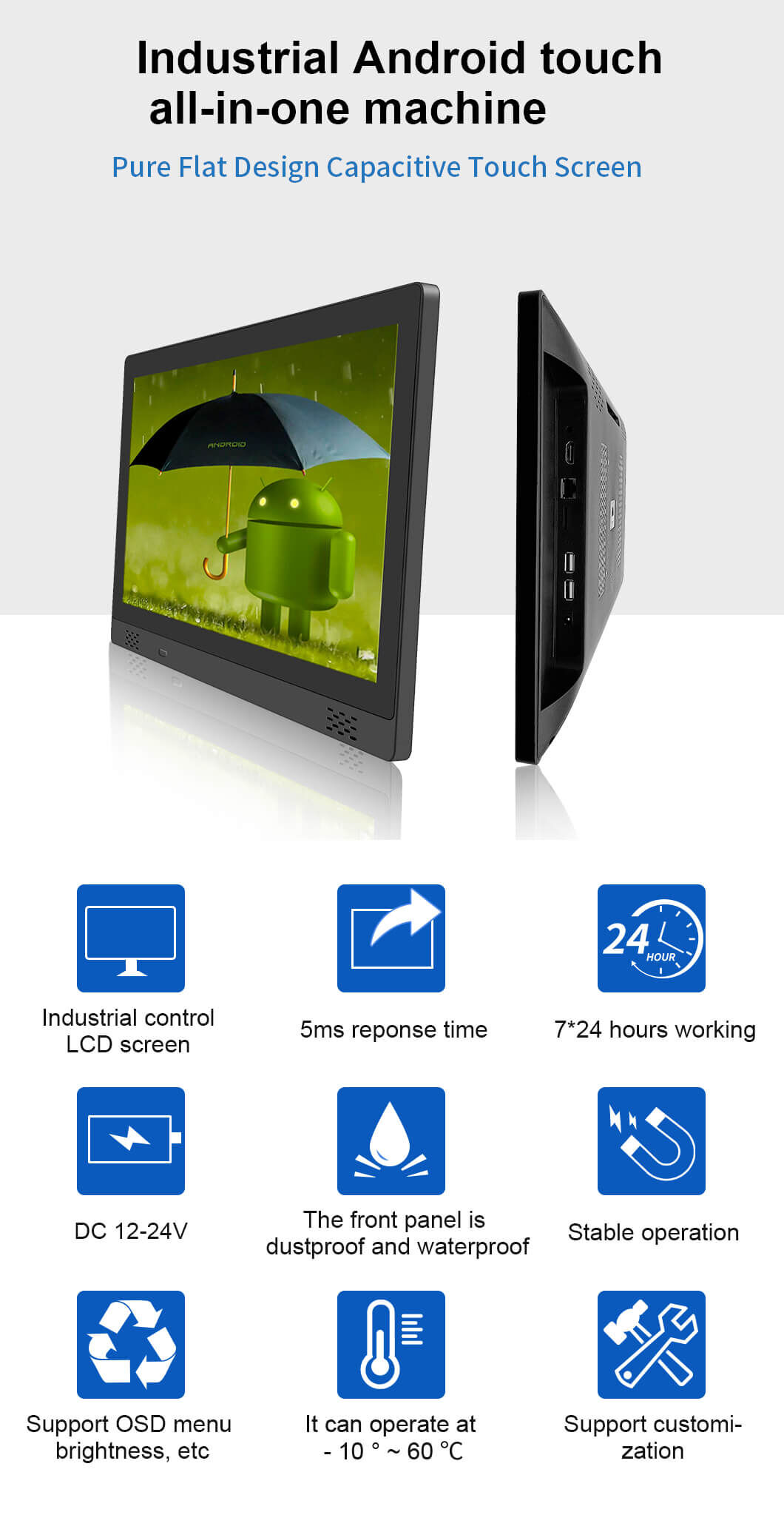 Buy China Wholesale Vesa Wall Mount /in Wall Lcd Touch Screen ...