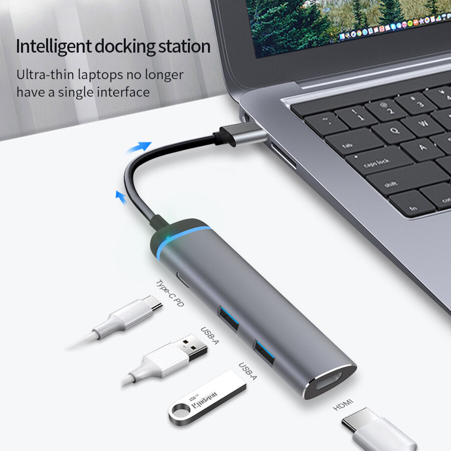 Buy Wholesale China Type C Multiports Adapter 4-in-1 Hub With Hdmi ...