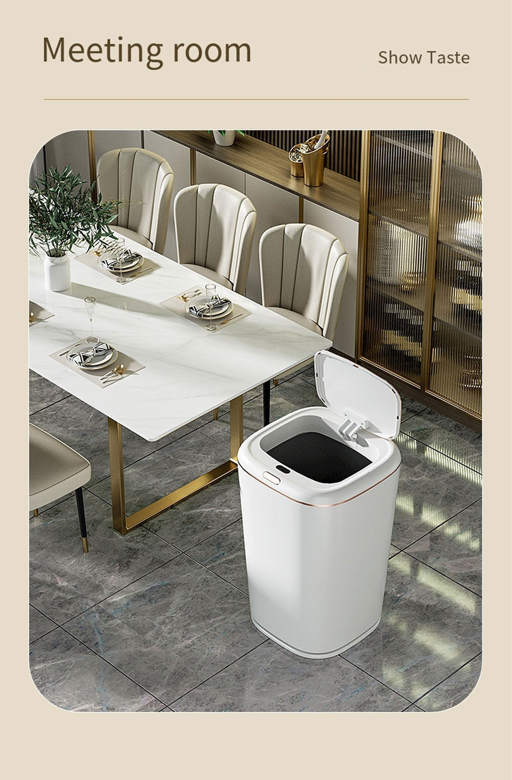 Wholesale Large Smart Trash Can 35l 40l 60l Sensor Operation Lid Big ...