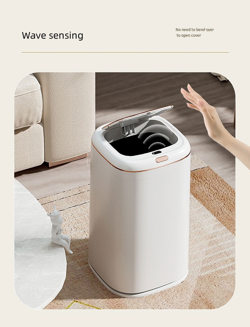 Wholesale Large Smart Trash Can 35l 40l 60l Sensor Operation Lid Big ...