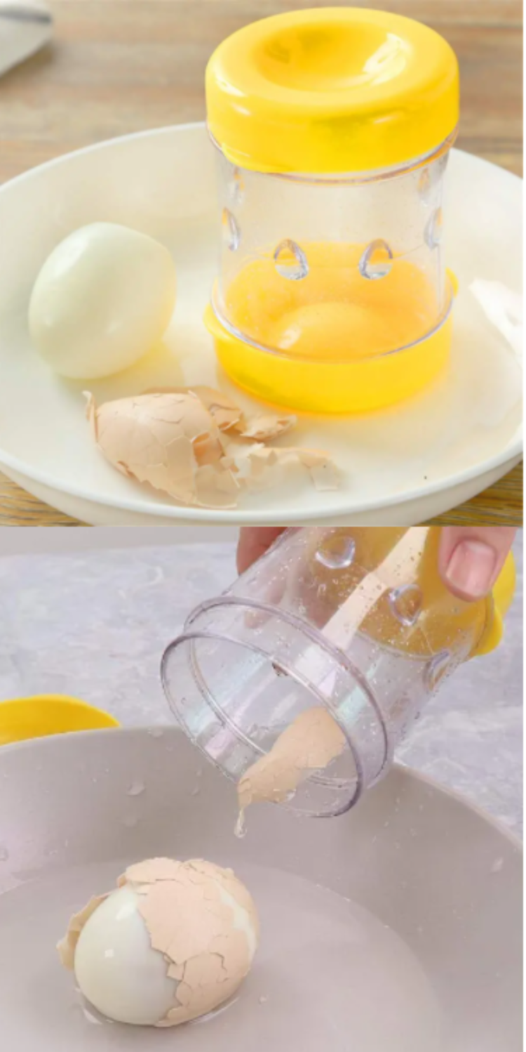 Hot Sell Non Stick Hand Cooked Egg Sheller Boiled Egg Peeler Manual ...