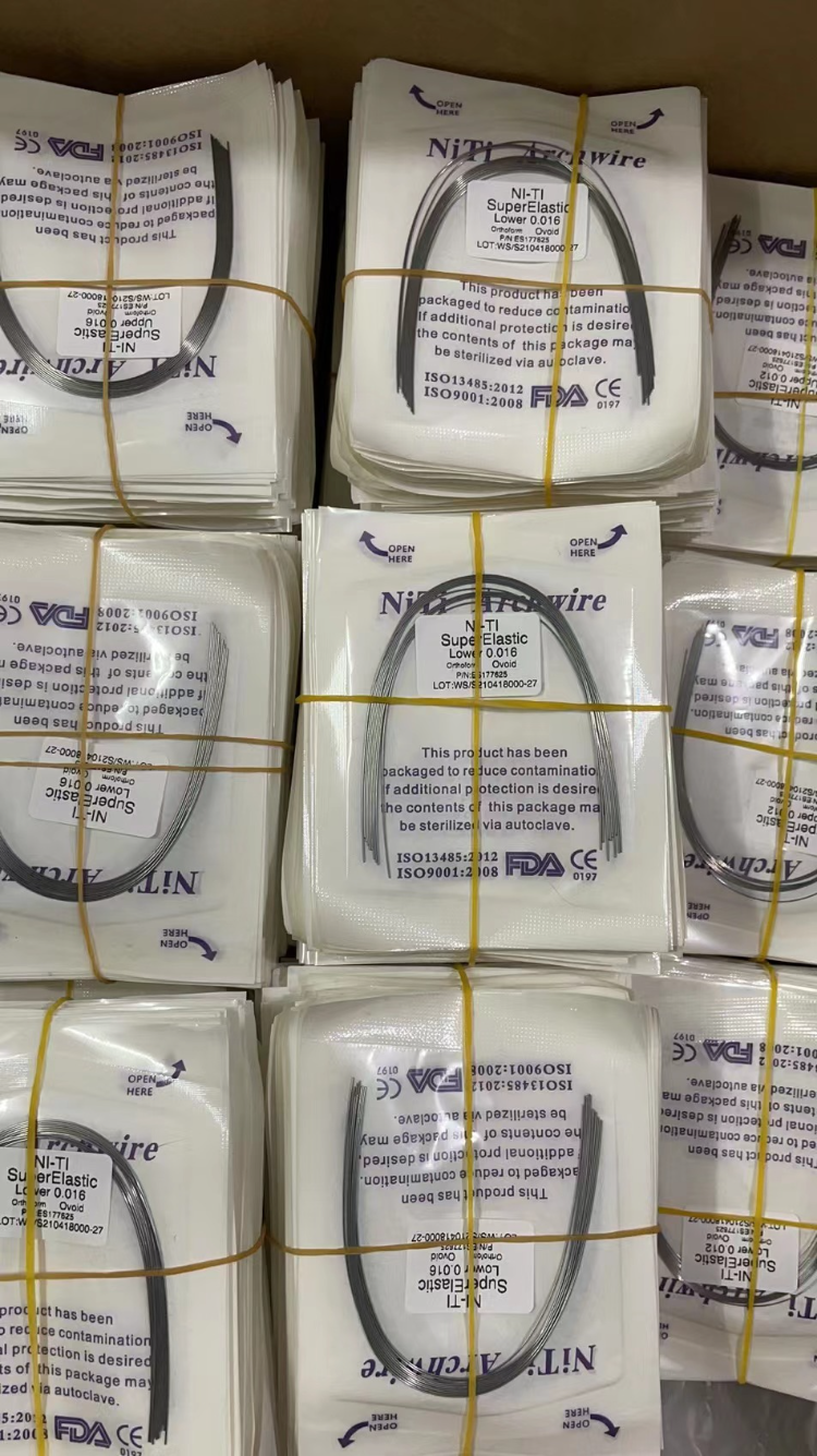 Orthodontic Dental Equipment Stainless Steel Niti Straight Arch Nic ...