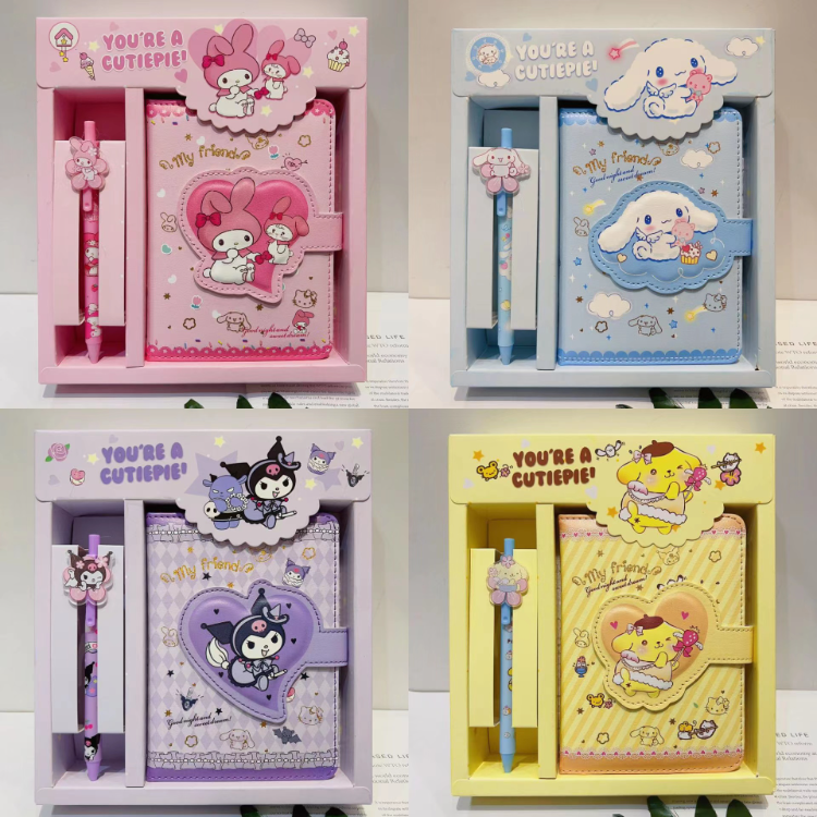Buy Wholesale China Botu Cute A5 Sanrio Diary Notebook With Pen Kuromi ...